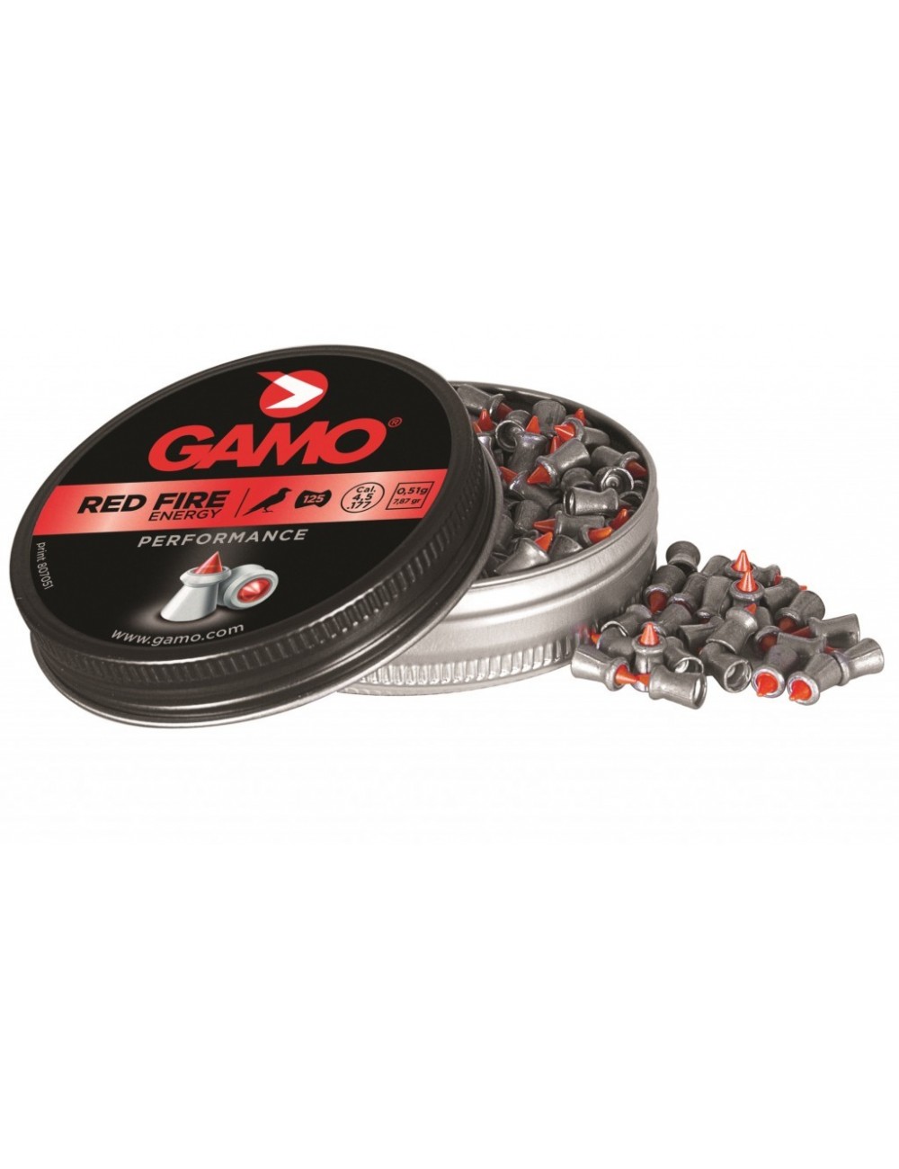 Balines Gamo Red Fire Calibre 5,5 mm. Lata 125 unidades